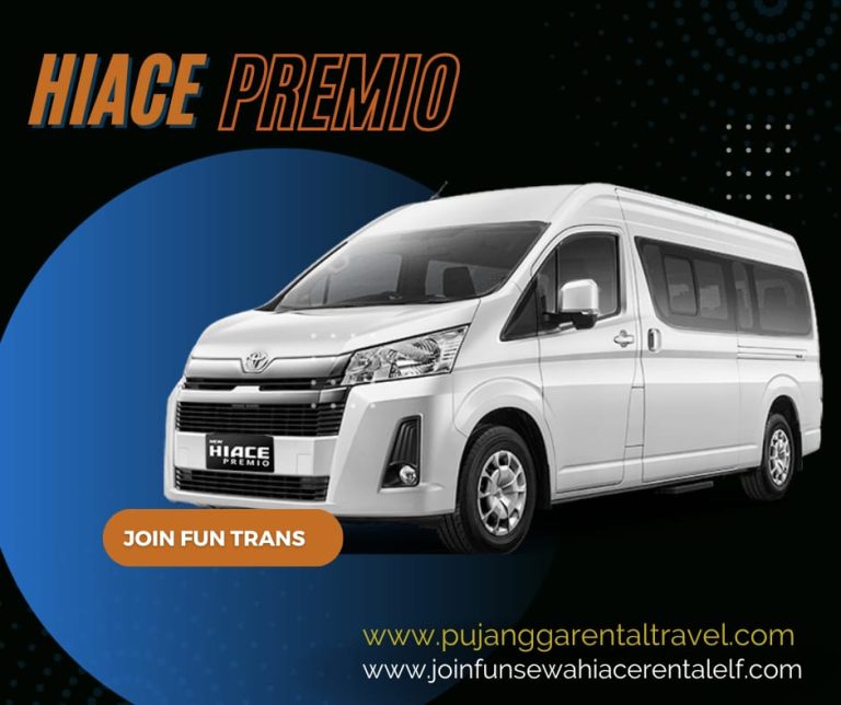 HARGA SEWA PREMIO | KAPASITAS HIACE PREMIO JAKARTA